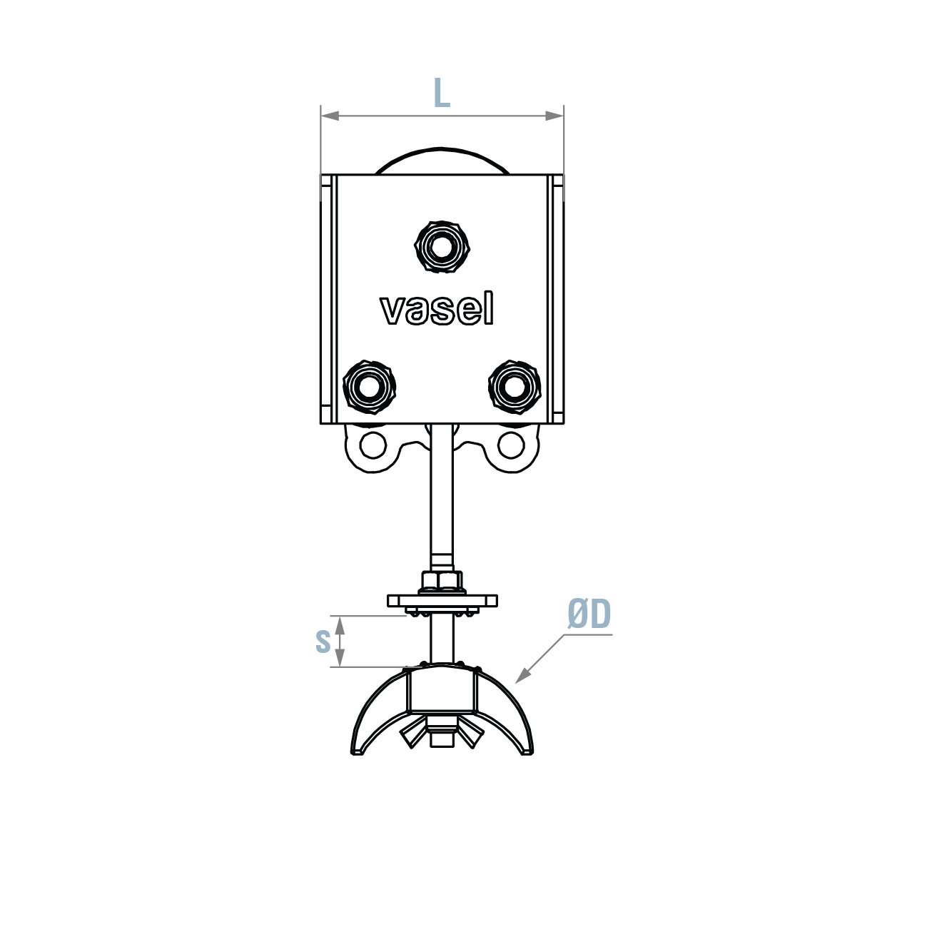 I-Beam Cable Trolley (2WF-RS) for Flatform Cables (2020 Series) - VASEL ...